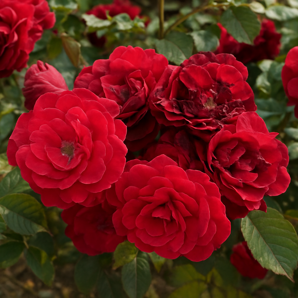 Linda Campbell Potted Rose Bush | Orange Shrub Rose Bush | Grace Rose Farm